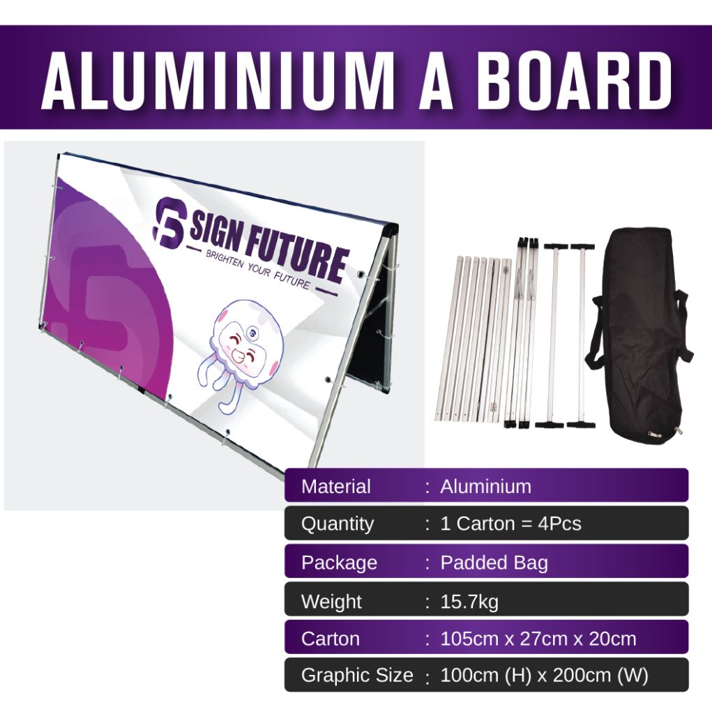 Display System – Aluminium Aboard Stand 100cm X 200cm – SIGN FUTURE ...