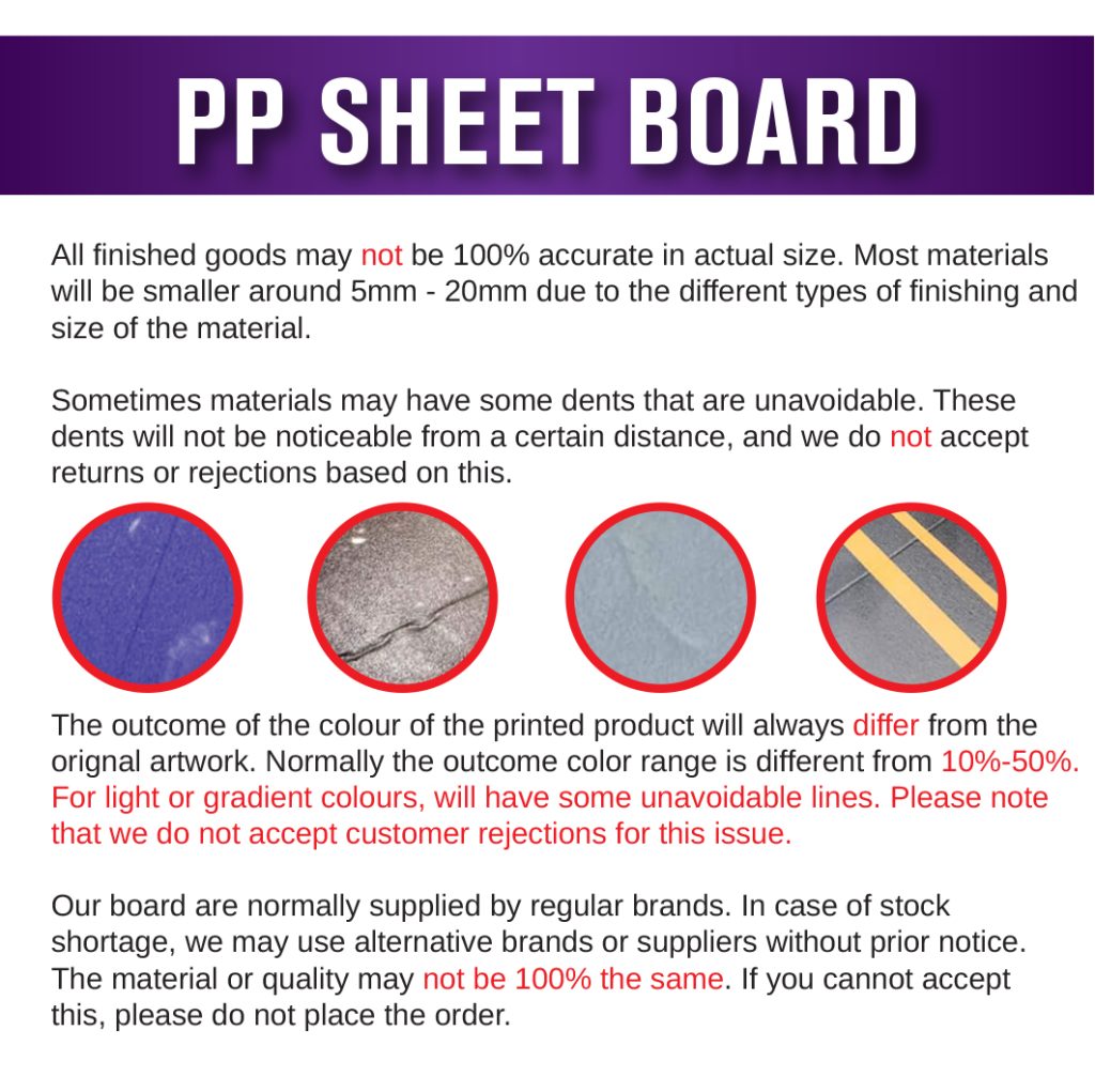 Mounting – PP Sheet – SIGN FUTURE INDUSTRY SDN BHD
