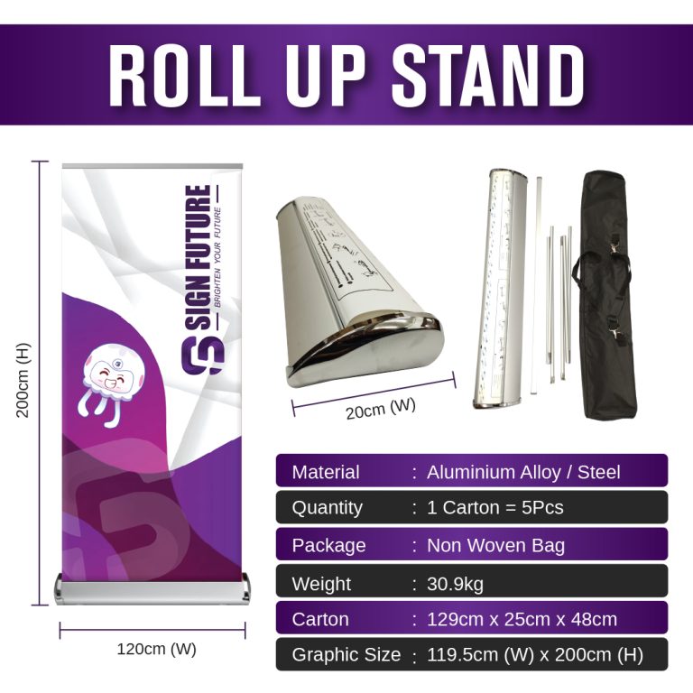 Display System – Roll Up Stand 120cm X 200cm (Luxury) – SIGN FUTURE ...