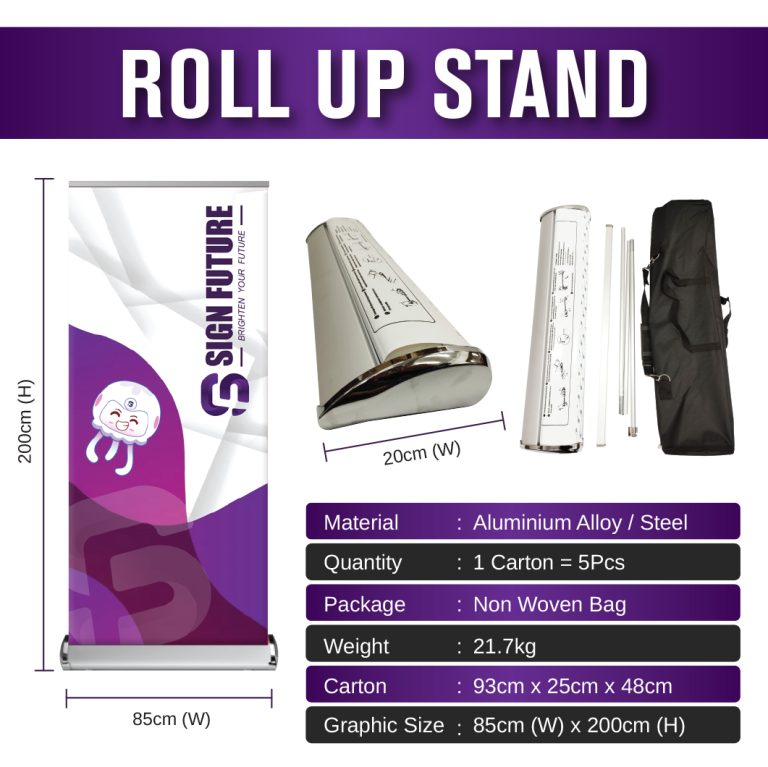 Display System – Roll Up Stand 85cm X 200cm (Luxury) – SIGN FUTURE ...