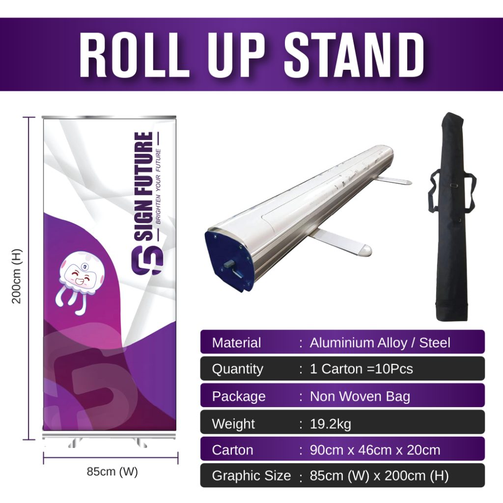 Display System – Roll Up Stand 85cm X 200cm (Economy) – SIGN FUTURE ...