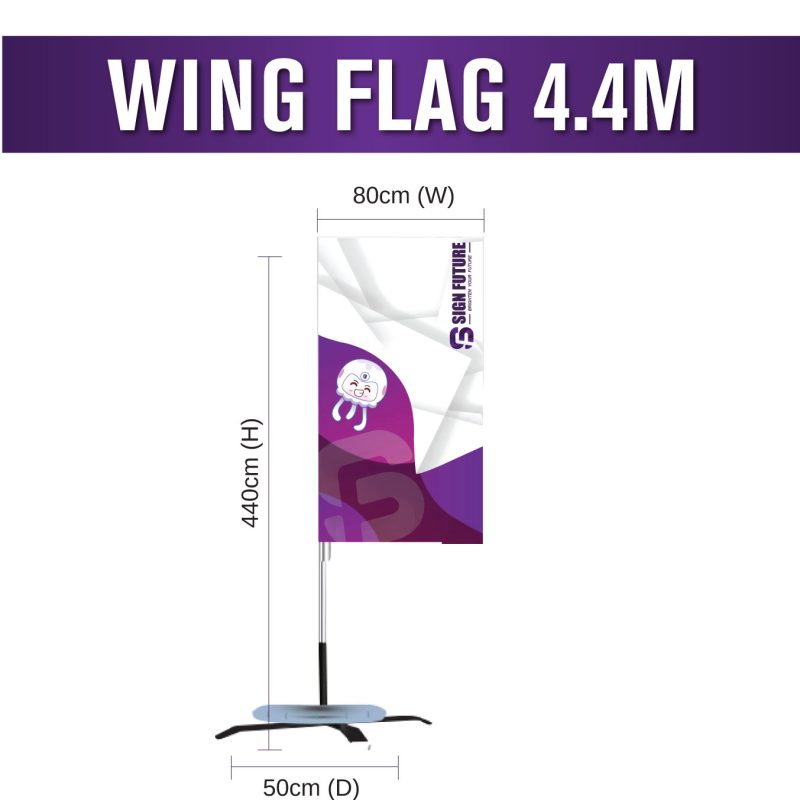 Fabric Display – Wind Flag 4.4m (Rectangle) – SIGN FUTURE INDUSTRY SDN BHD