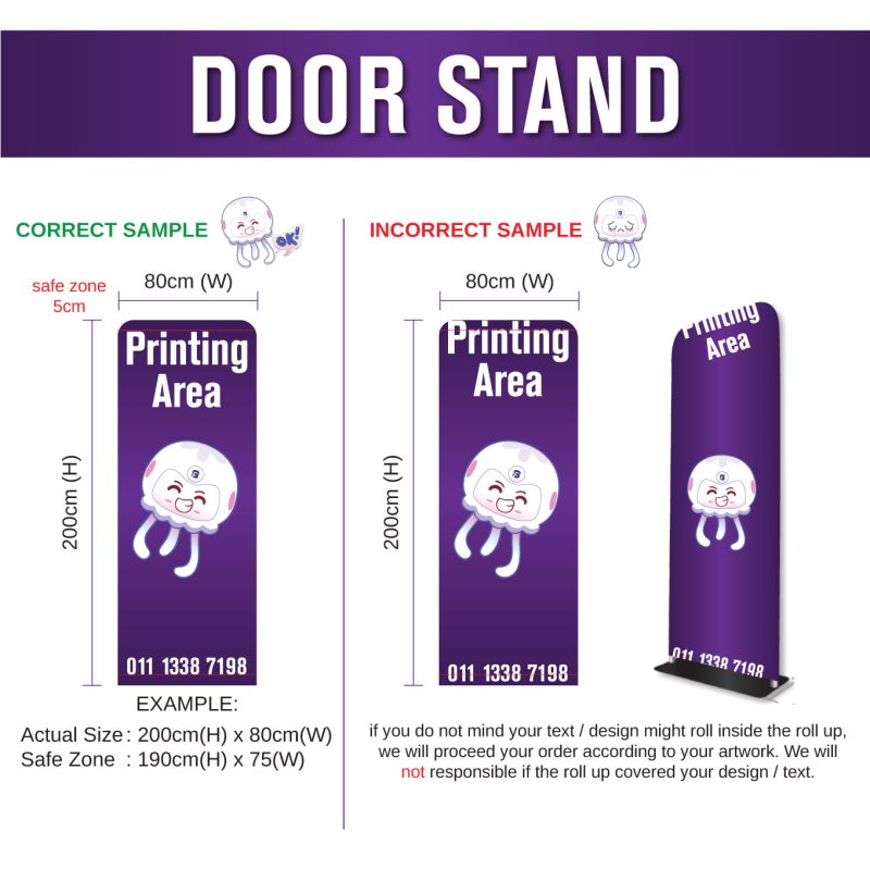 Fabric Display – Tension Fabric Door Stand 80cm x 205cm – SIGN FUTURE ...
