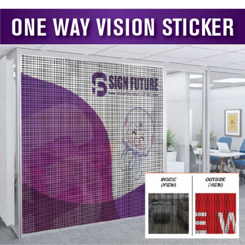 Inkjet Printing – Window Sticker – One Way Vision Sticker – SIGN FUTURE ...